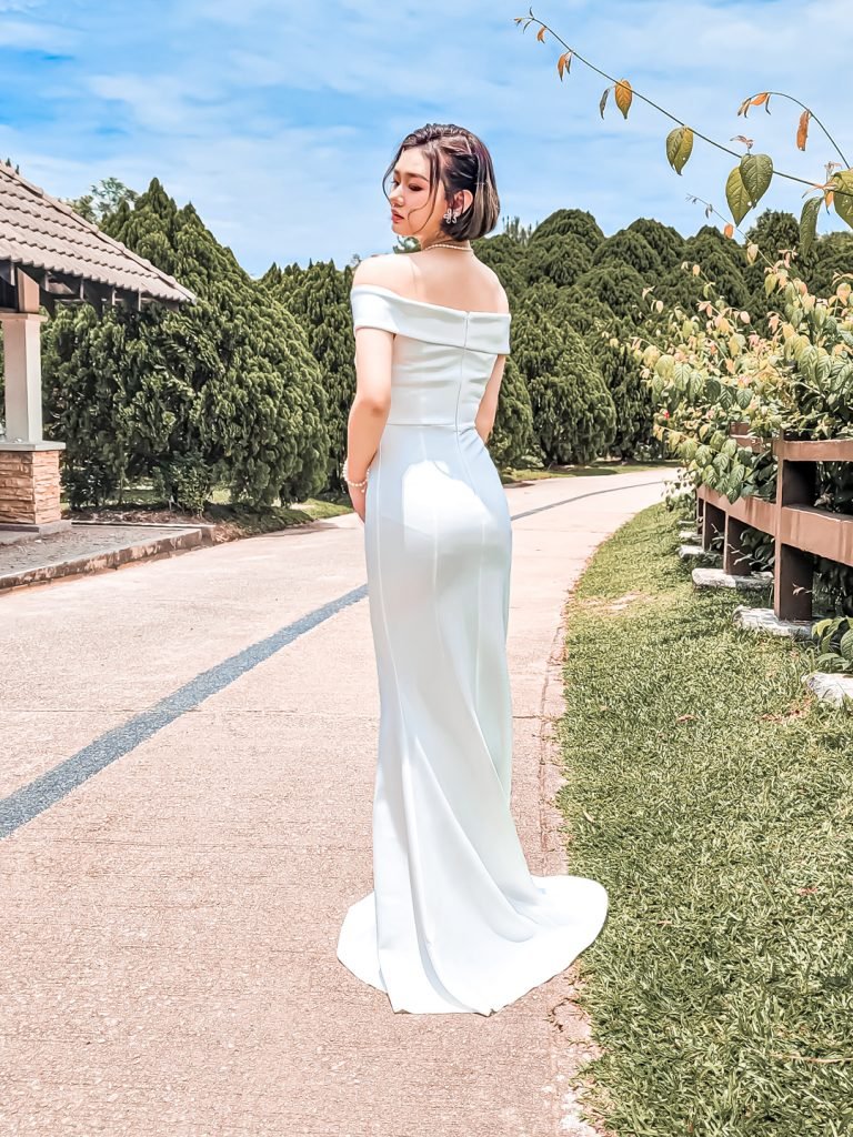 Kiesa Off Shoulder Mermaid Maxi Dress | Jolivia Co