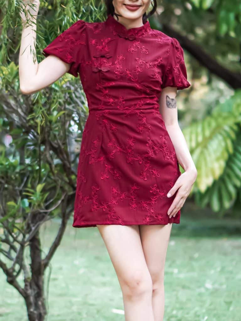 Lanora Cheongsam Dress | Jolivia Co